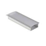 Slim Double Wide Aluminium Channel Extrusion with Cover & Flange ...